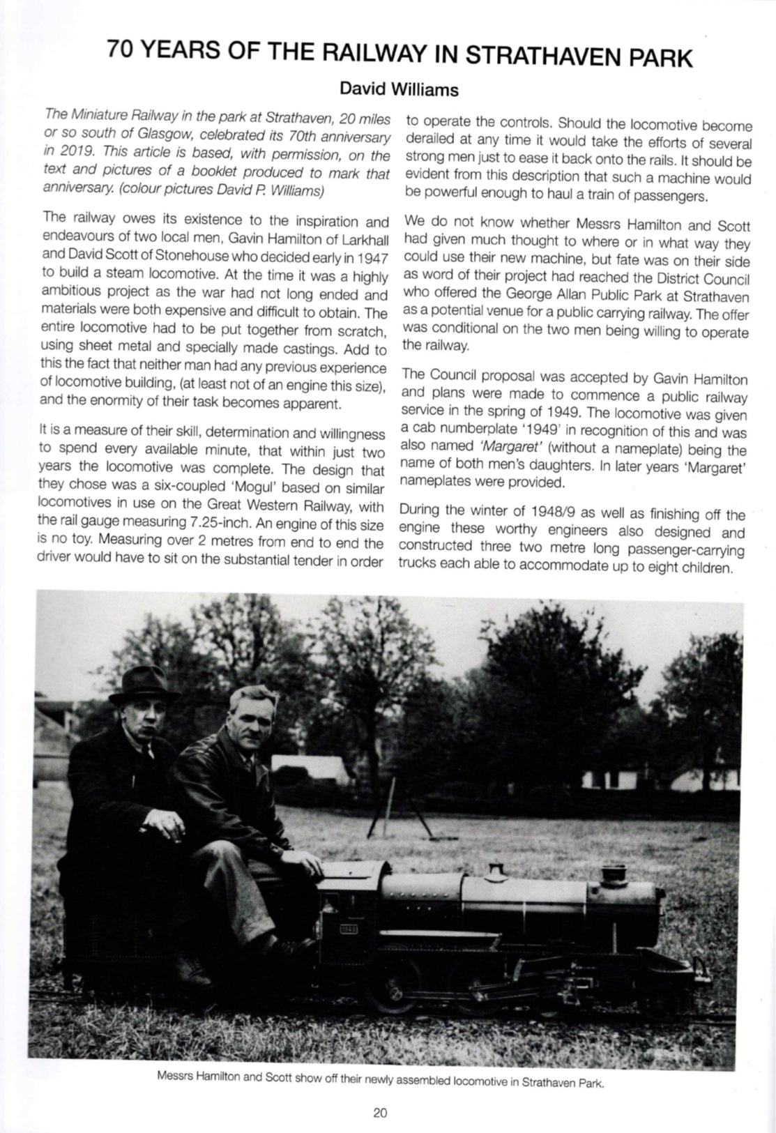 The Wee Train is in the News Again – Strathaven Miniature Railway